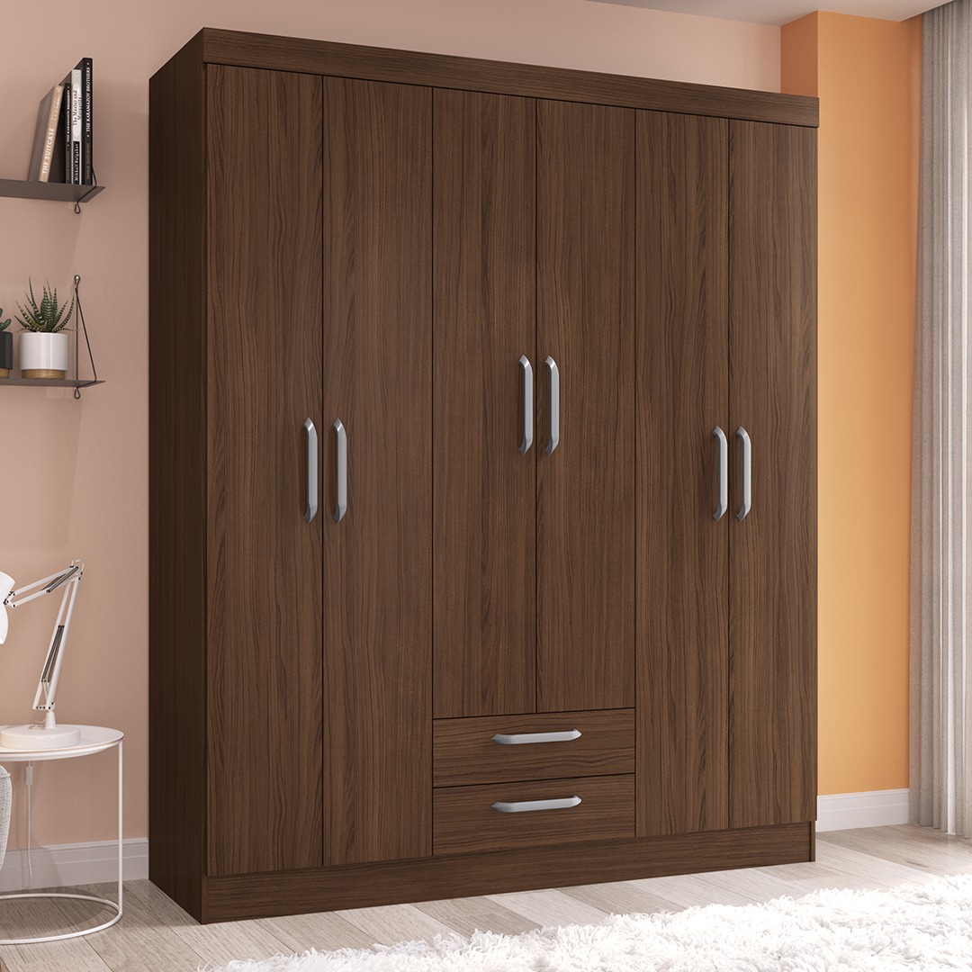 ROPERO 6P 2C RP2620 CACAO